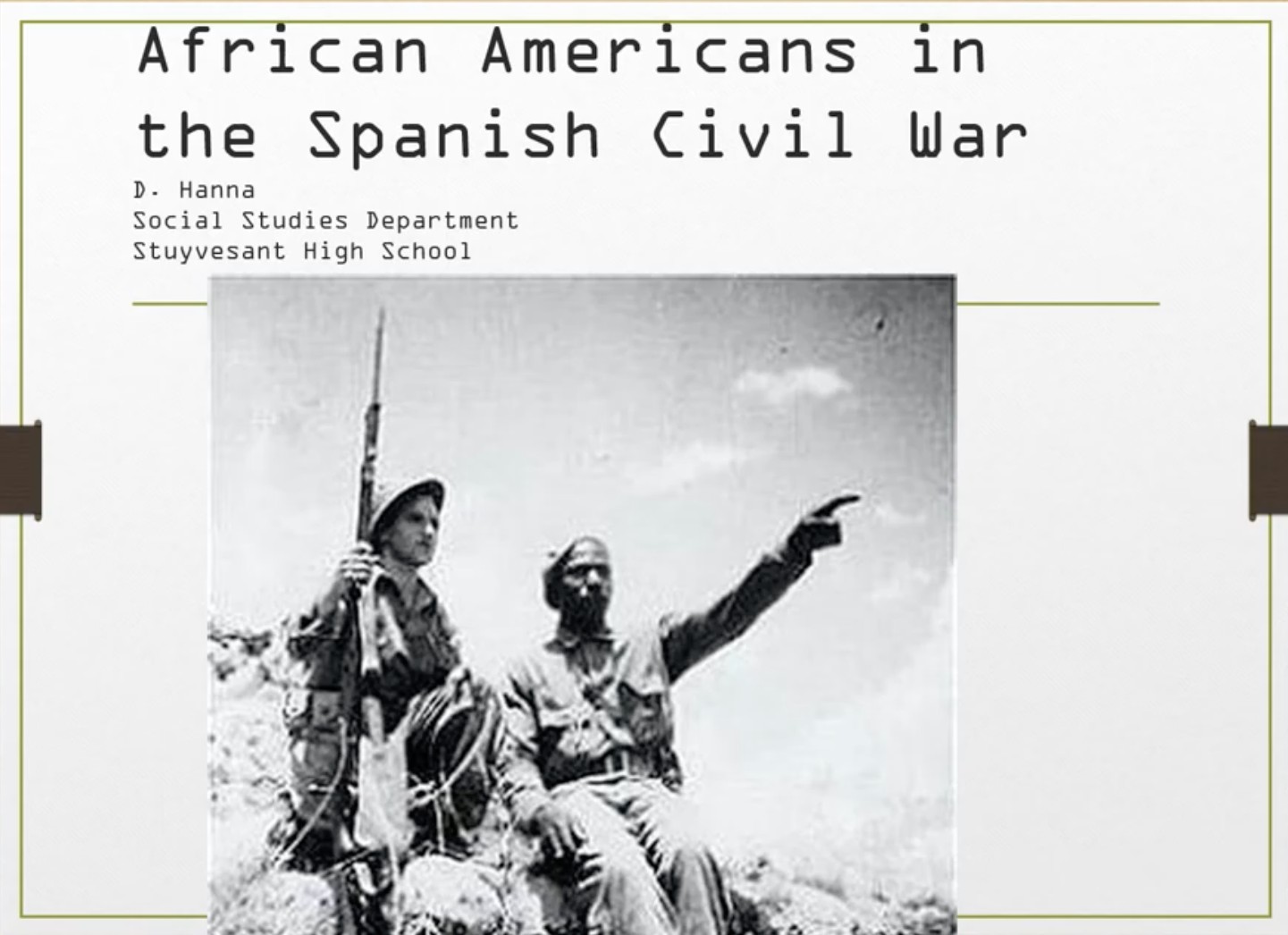 African Americans in the Spanish Civil War | ROUTES